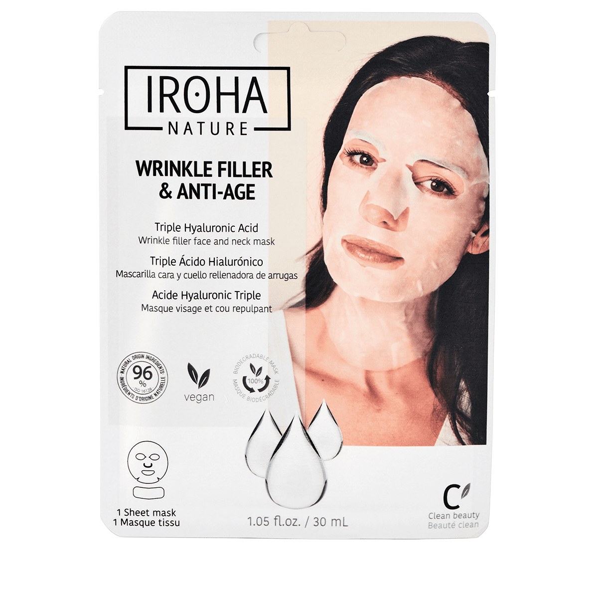 Iroha Nature - Tissue Face & Neck Mask • haar-shop.ch