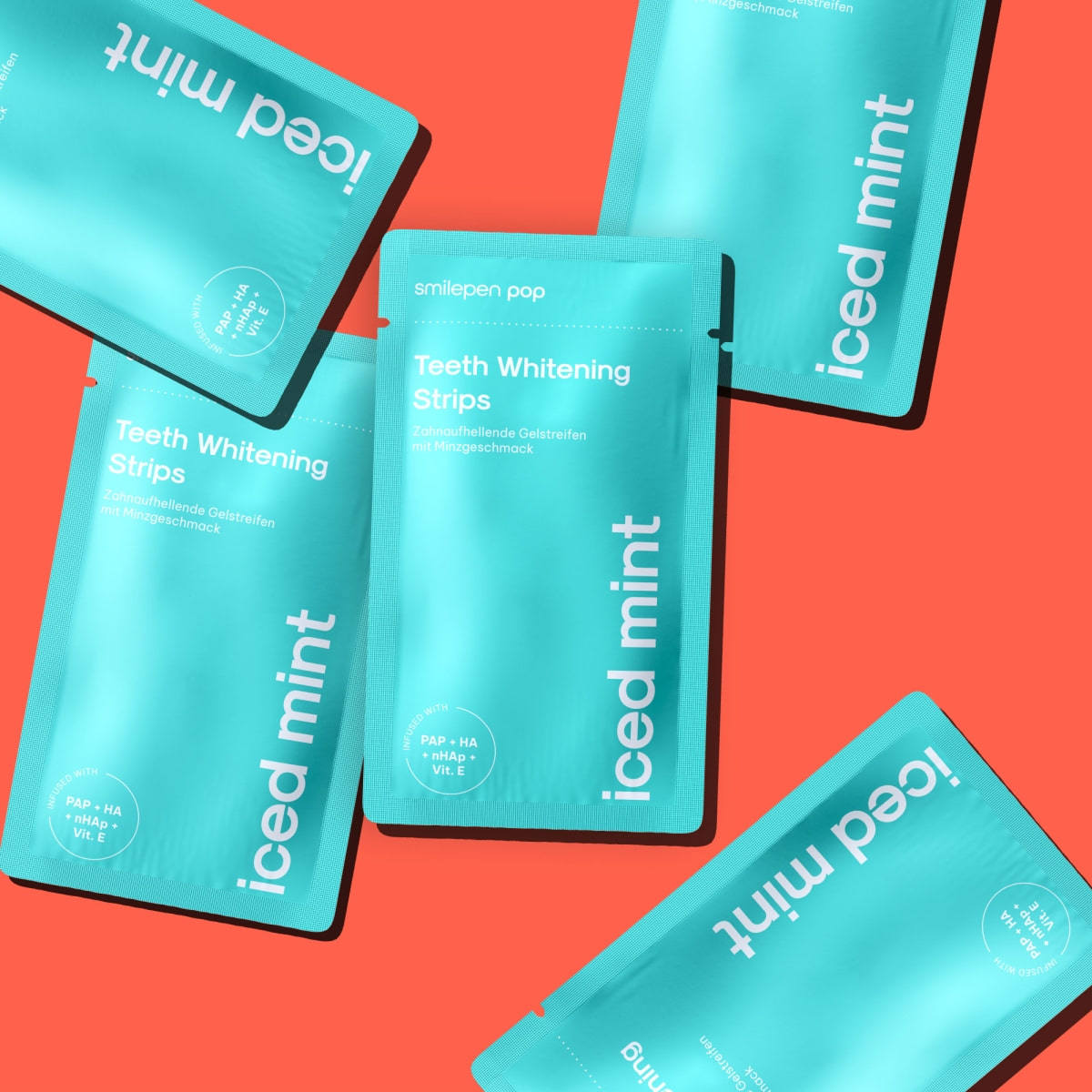 Smilepen • Pop Iced Mint Whitening Strips 7x2