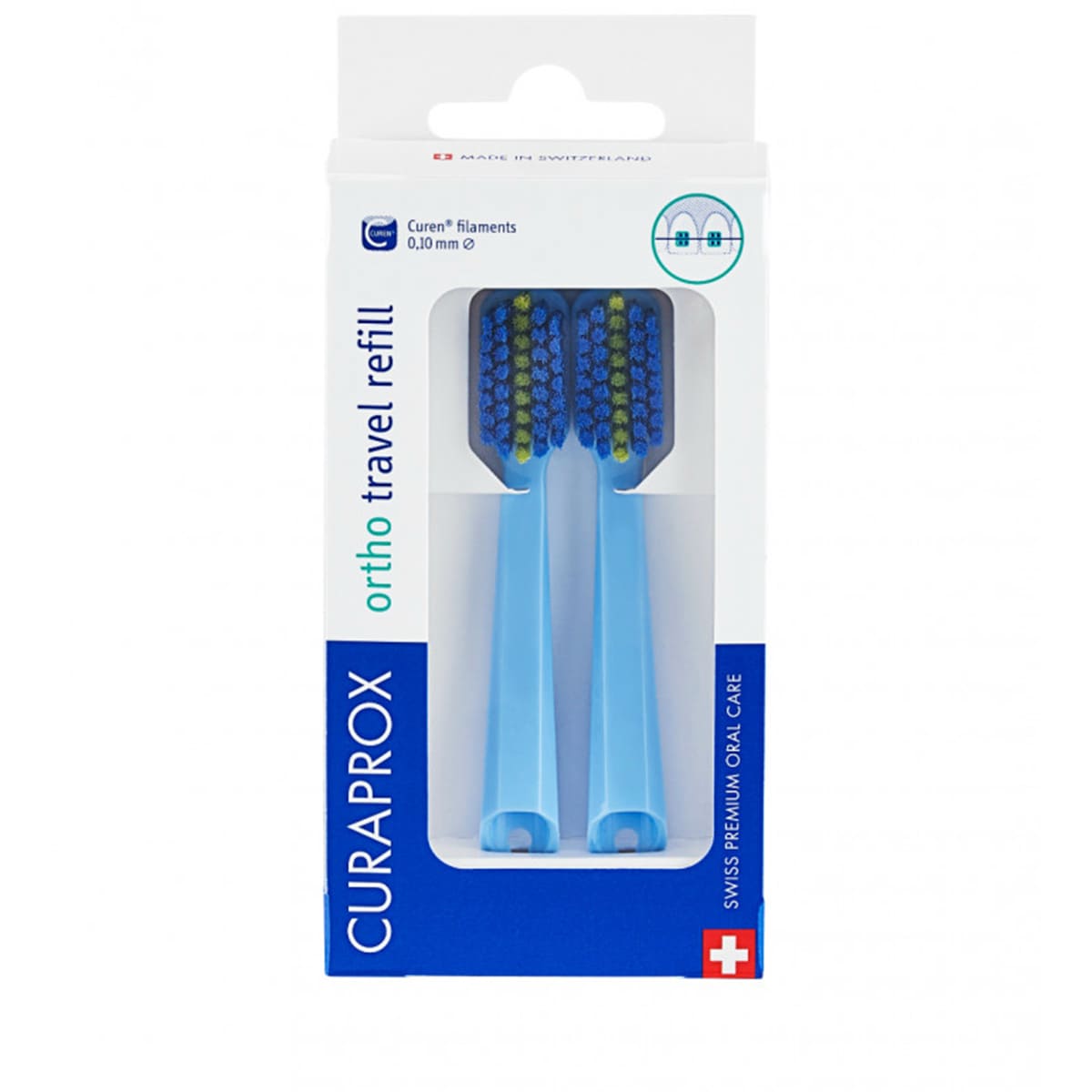 CS 5460 Travel Set Ortho Replacement Brush Heads • Curaprox • haar-shop.ch