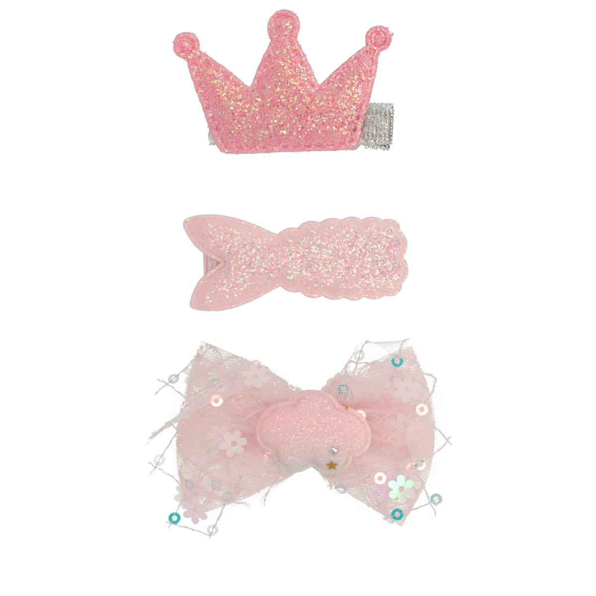 Trisa Accessoires • Set Of 3 Pink Beak Clips