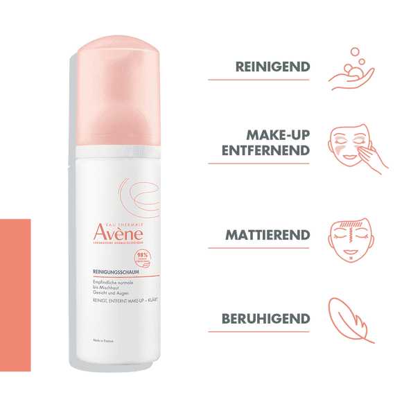 Avène Reinigungsschaum • Sanfte Reinigung für strahlende Haut