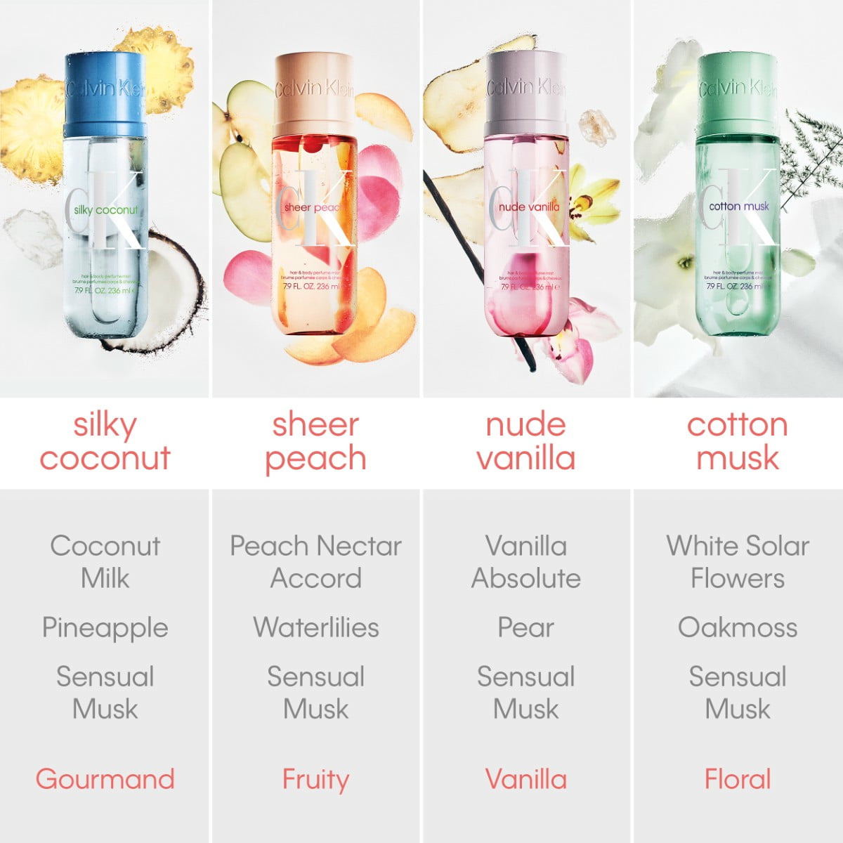 Calvin Klein • Hair & Body Perfume Mist Nude Vanilla • haar-shop.ch