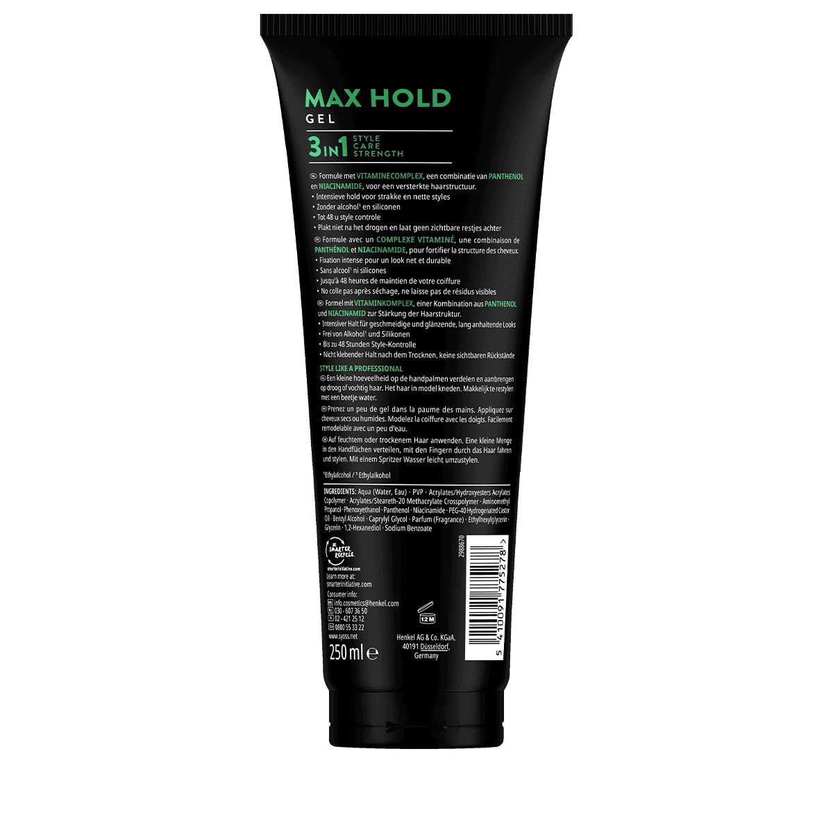Syoss • Gel Max Hold 250 ml • haar-shop.ch