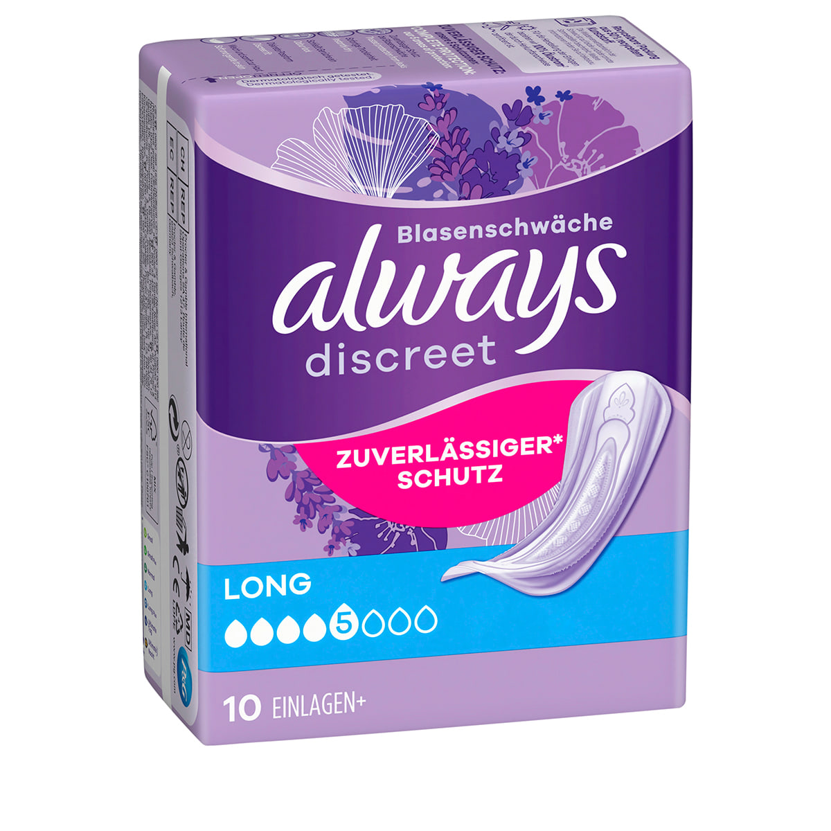 Always • Discreet Incontinence Pads Long 10 Pcs. • haar-shop.ch