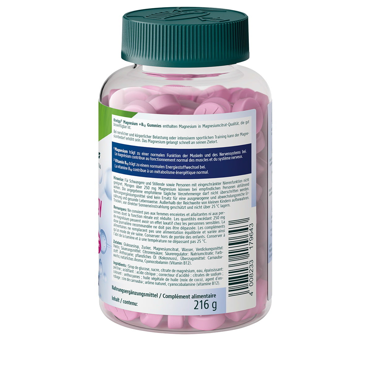 Kneipp • Magnesium + B12 Energie - 60 Count • haar-shop.ch