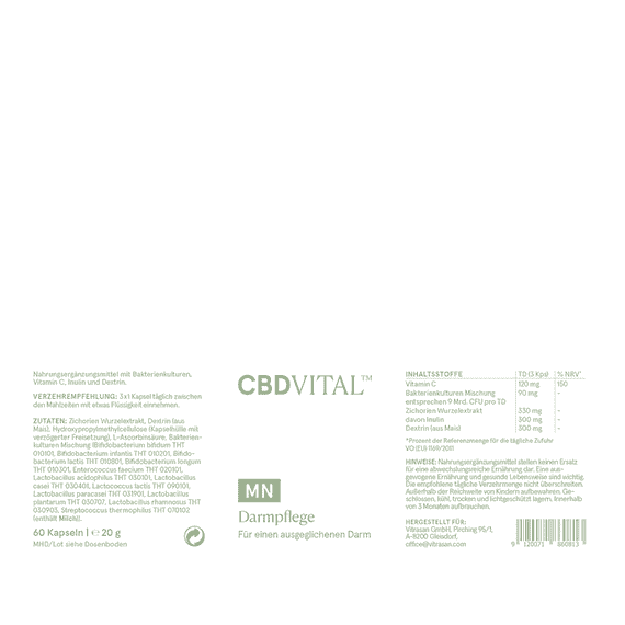 CBD VITAL • Gut Care - 60 Capsules • haar-shop.ch