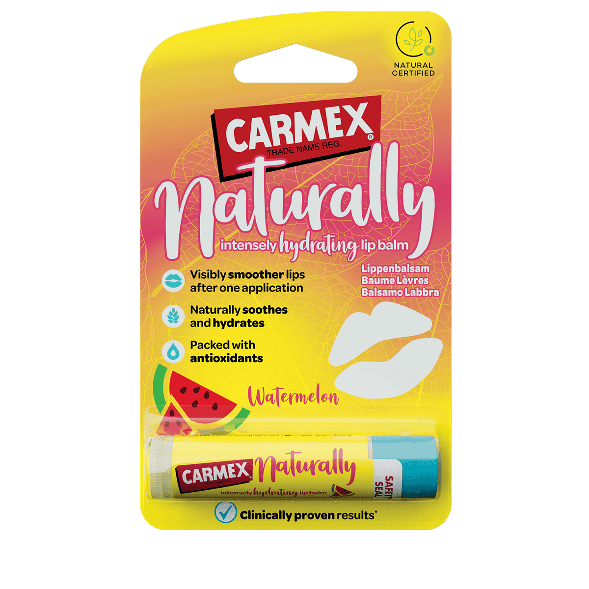 Carmex • Stick Naturally Watermelon 4.25 g • haar-shop.ch