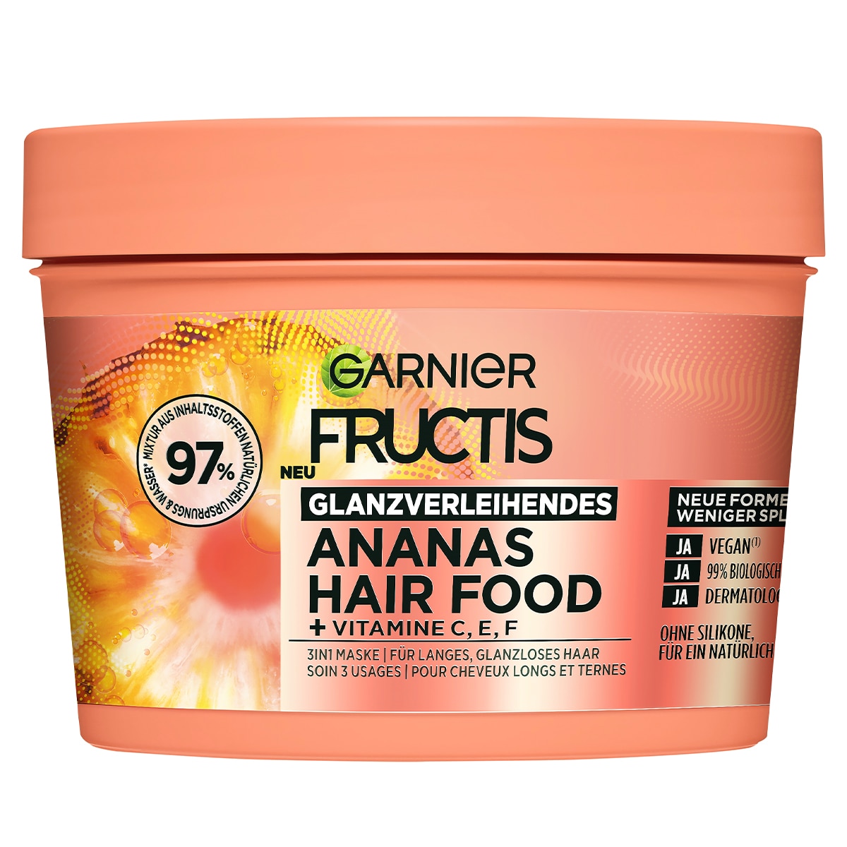 Garnier • Shine-enhancing Pineapple Hair Food Mask - 3in1 Treatment