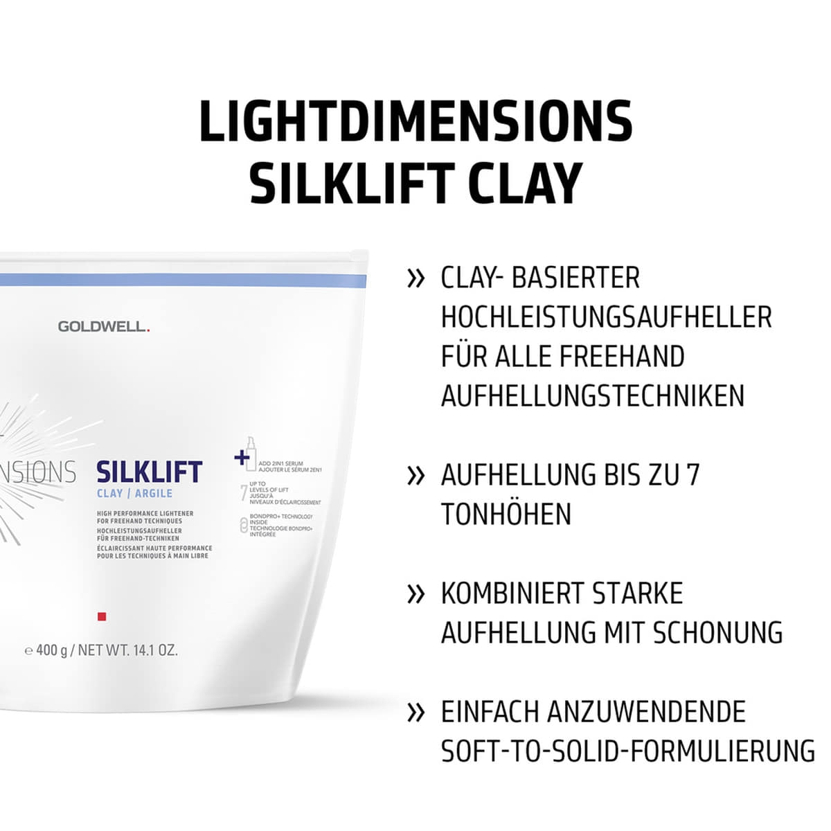 Goldwell • Silklift Clay – High Performance Lightener 400 g