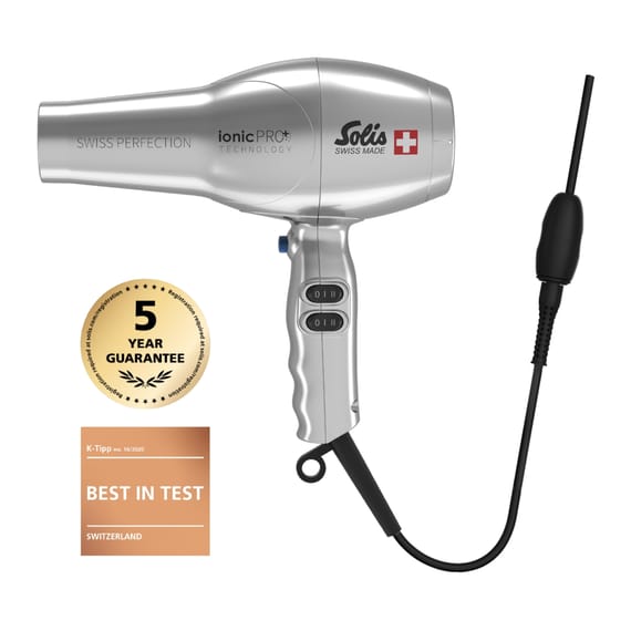 Solis • Swiss Perfection 360° ionicPro silber Typ 440 (Kabellänge 3 m)