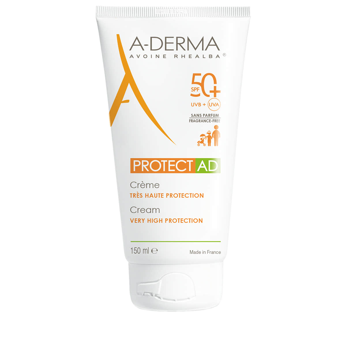 A-Derma Protect AD Creme SPF50+ 150 ml • Sonnenschutz für empfindliche Haut