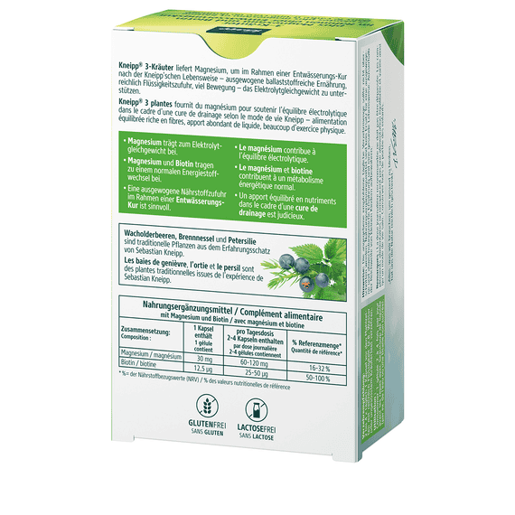 Kneipp 3-Kräuter Entwässerung - 60 Kapseln • Haarpflege • haar-shop.ch