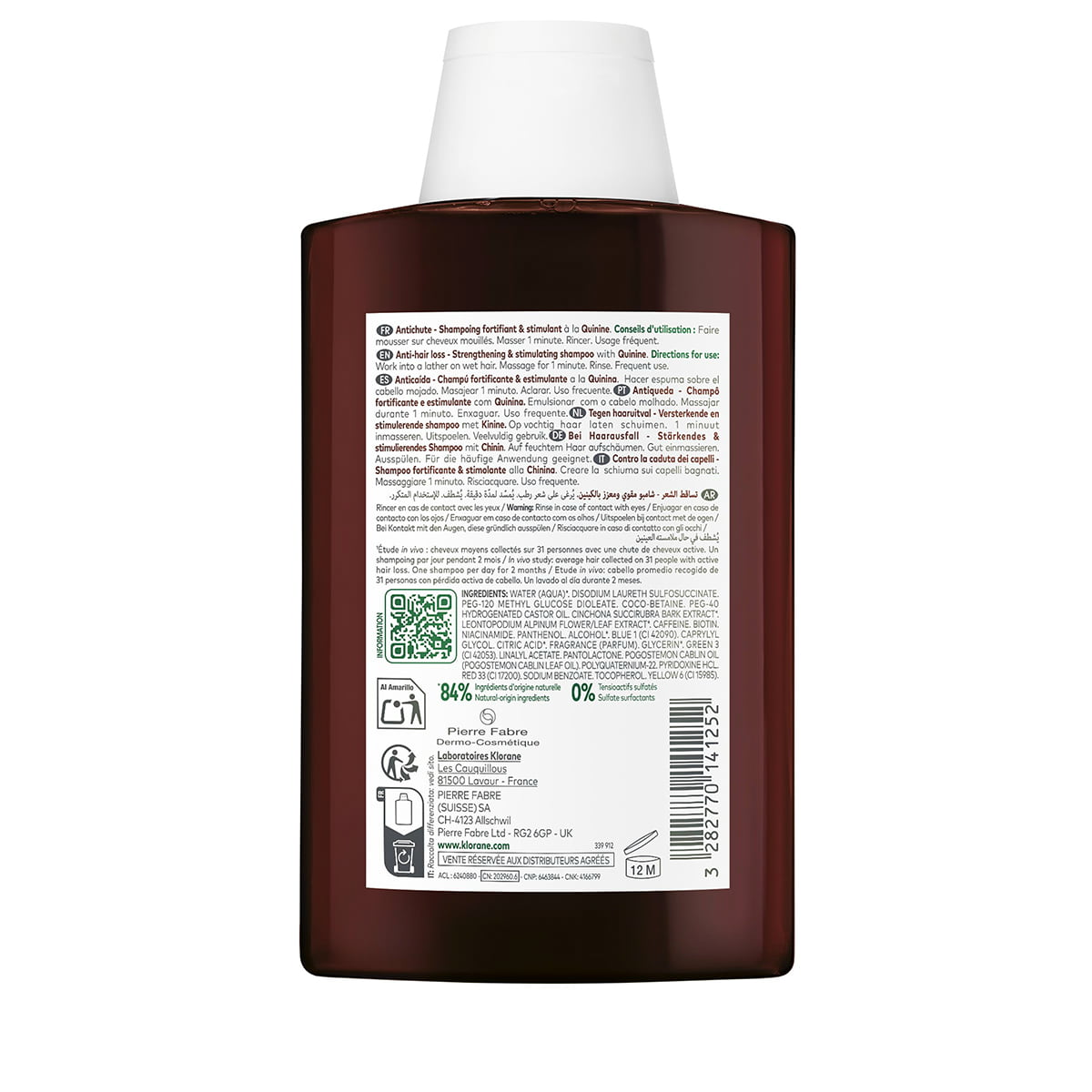 Chinin Edelweiss Shampoo • Klorane • Stärkendes Shampoo • haar-shop.ch