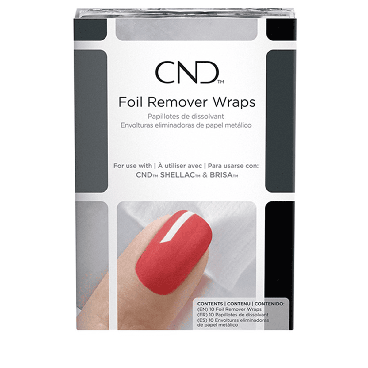 CND • Remover Wraps 10 Foil Wraps • haar-shop.ch