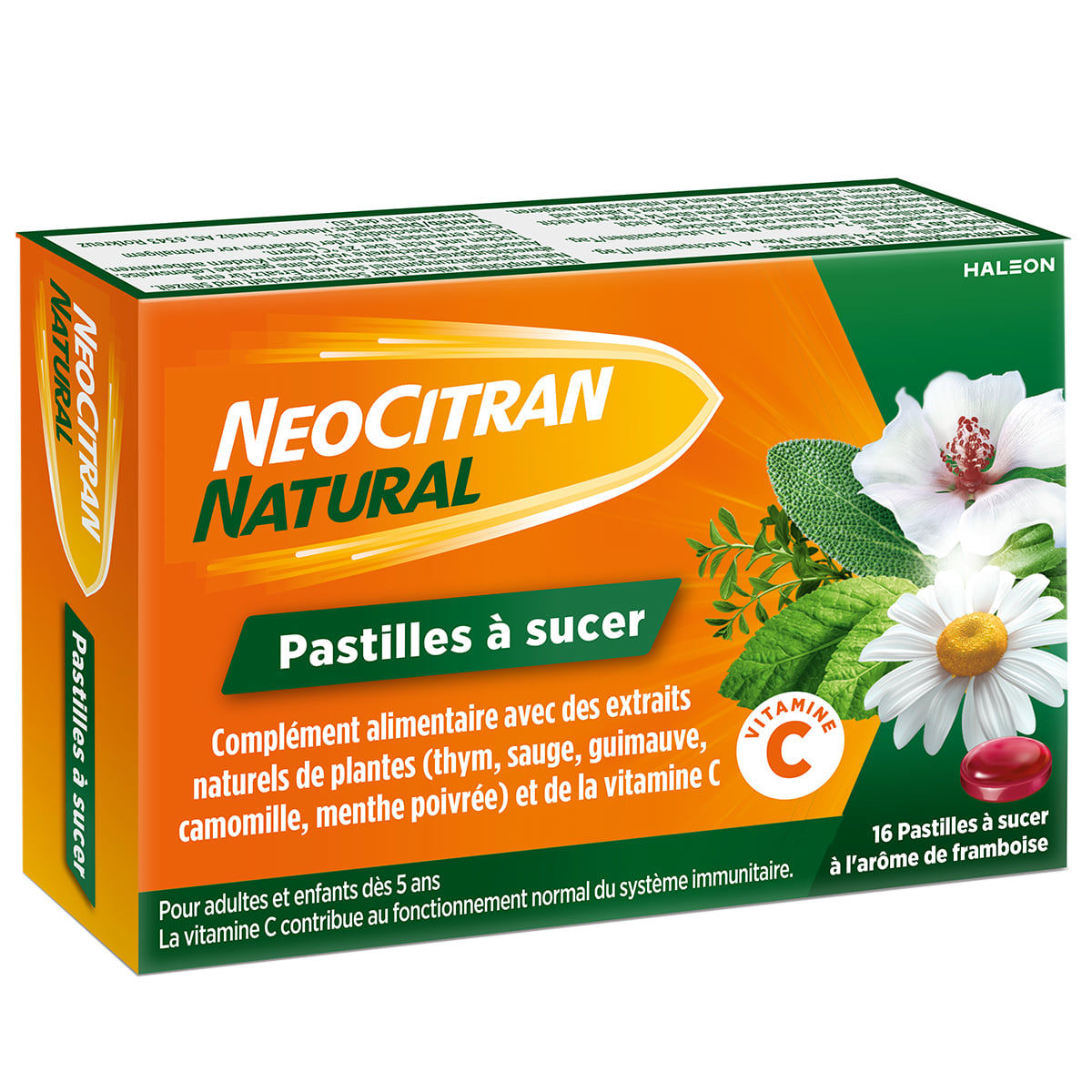 Neocitran Natural Lozenges 16 pcs • Fast Relief for Cough & Cold