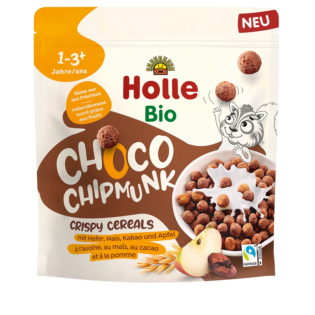 Holle • Crispy Cereals - Choco Chipmunk