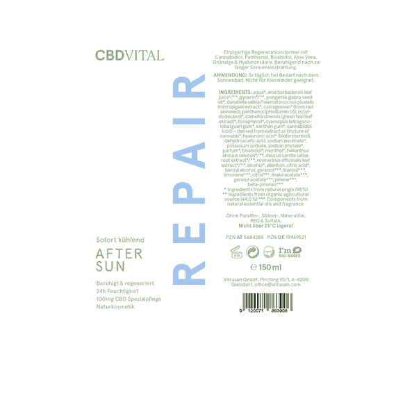 CBD VITAL • After Sun Repair 150 ml • haar-shop.ch