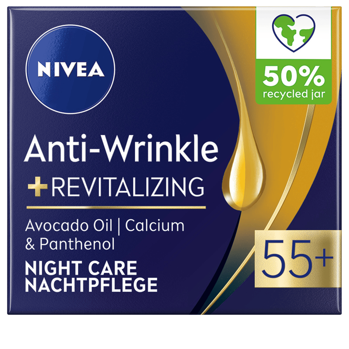 Nivea • Anti-Falten Nacht 55+ • haar-shop.ch
