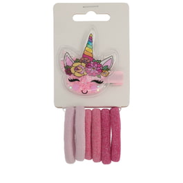 Trisa Cat-Unicorn Beakclip & Hair Ties – Rosa • haar-shop.ch