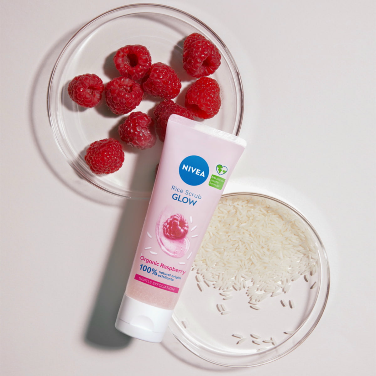 NIVEA - Rice Scrub Organic Raspberry • haar-shop.ch
