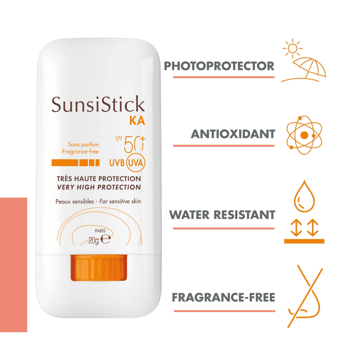 Avène SunsiStick KA SPF 50+ for Ultimate Sun Protection