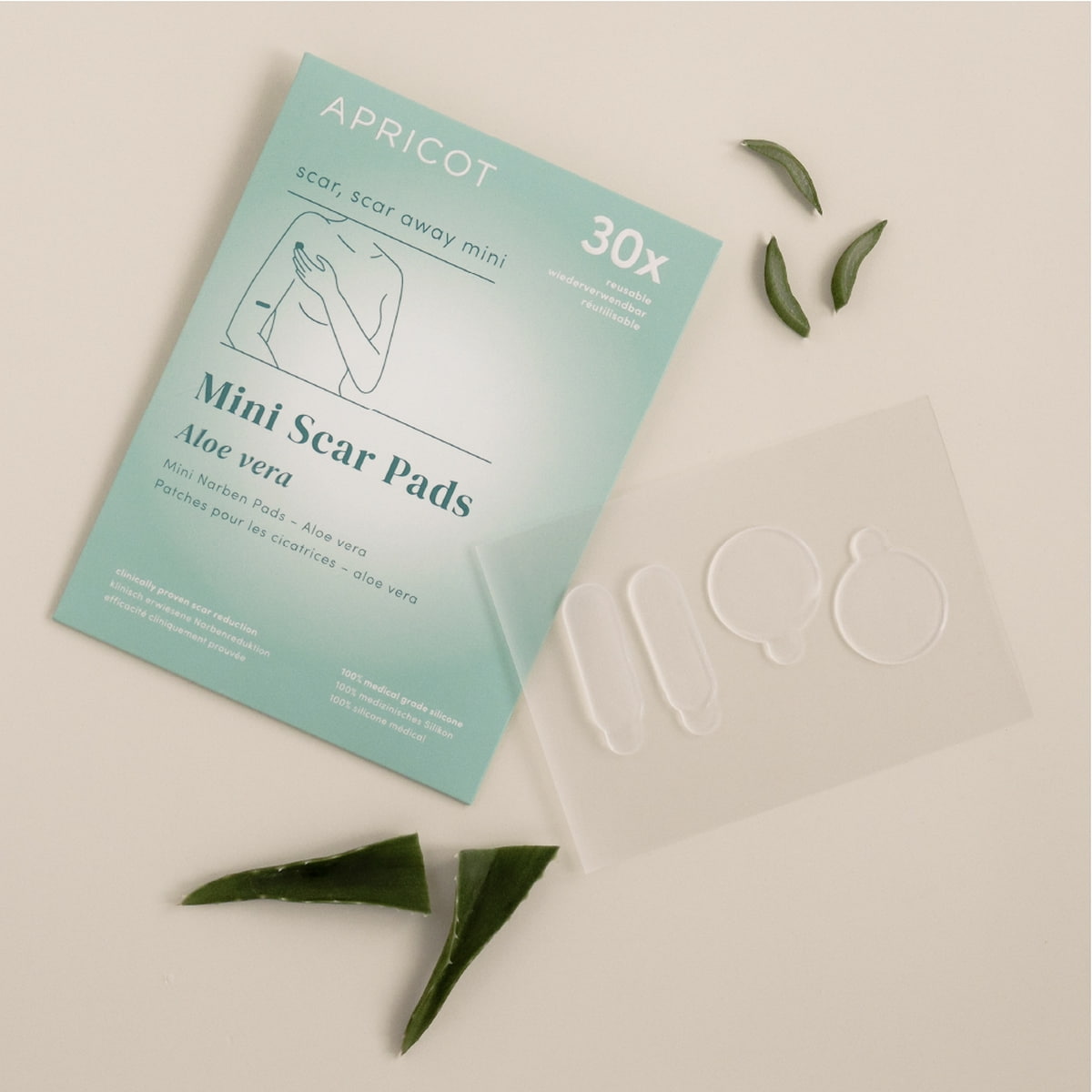 Apricot Beauty • Reusable Scar Pads with Aloe Vera - Mini