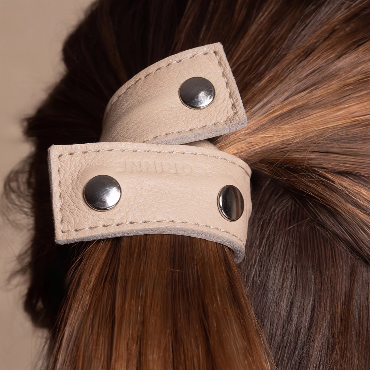 Corinne • Leather Band Short Bendable Rivets • haar-shop.ch