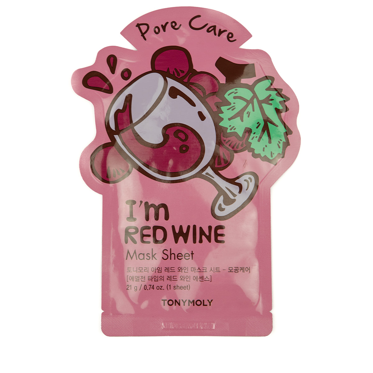 TONYMOLY • I'm Red Wine Mask Sheet • Gesichtsmasken für strahlende Haut