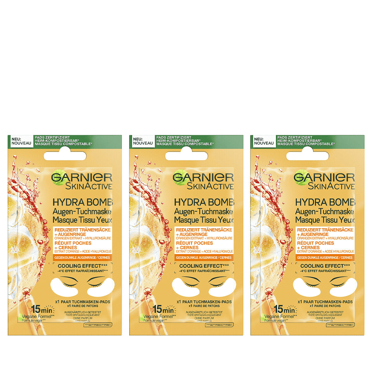 Garnier • SkinActive HydraBomb Eye Sheet Mask Set • haar-shop.ch
