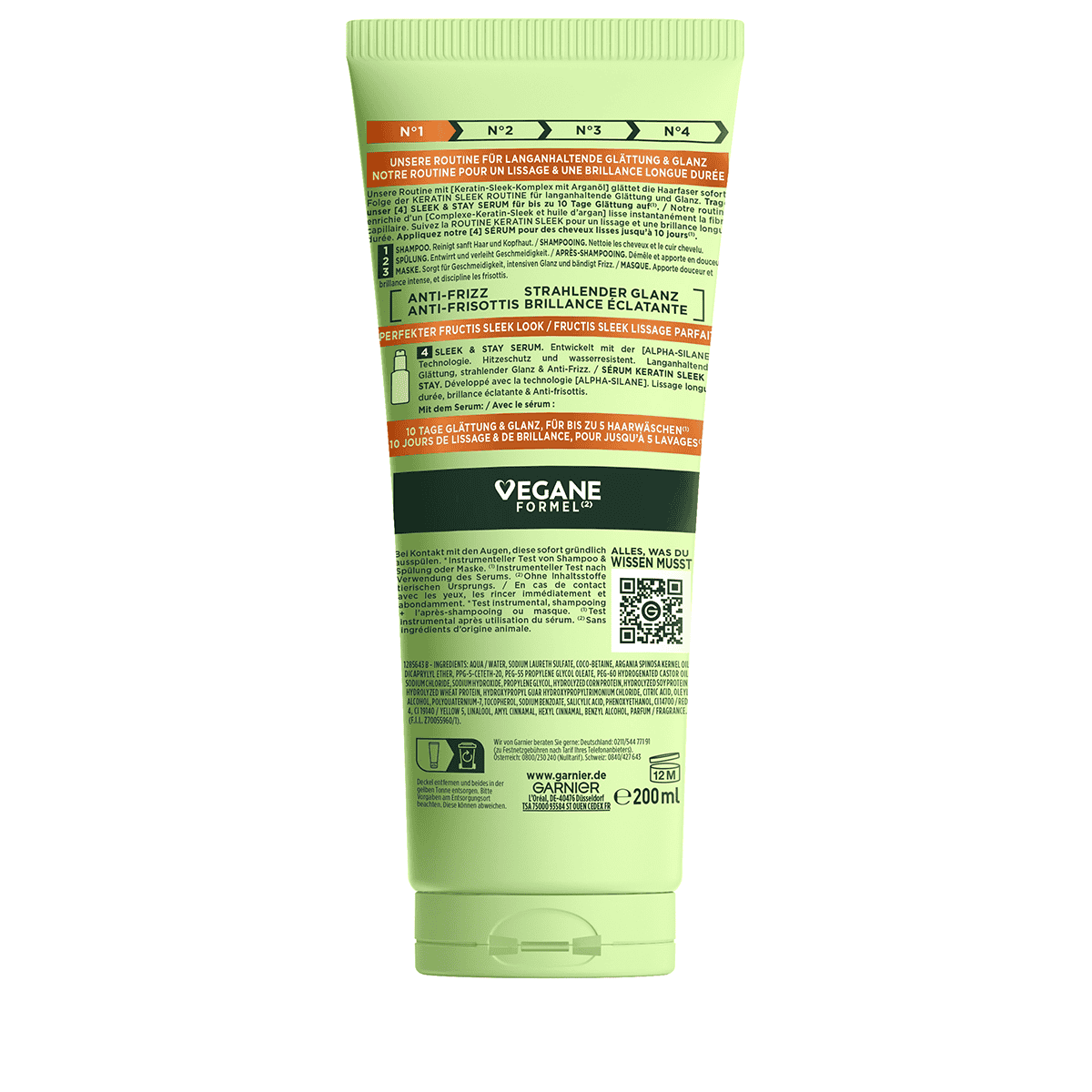 Garnier • Fructis Keratin Sleek Shampoo 200 ml • haar-shop.ch