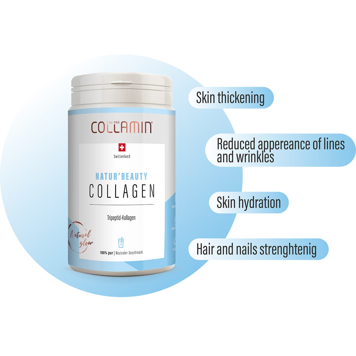 Collamin • Natur'Beauty Tripeptid-Collagen 360g