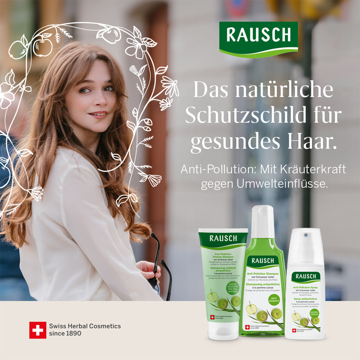 Rausch • Anti-Pollution-Shampoo mit Schweizer Apfel 200 ml • haar-shop.ch