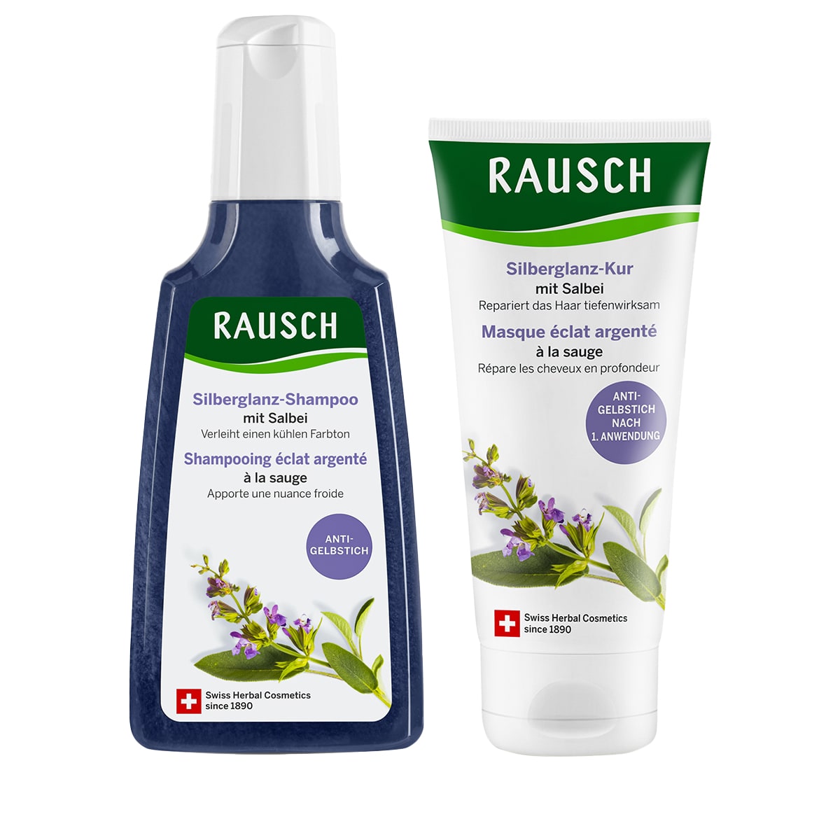 Rausch • Silberglanz Blond-Set Salbei • Haarpflege für strahlendes Blond