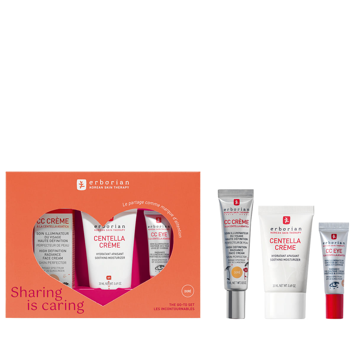 Erborian • Kit CC Routine (Doré) x Centella Creme: The Go-to Set • haar-shop.ch