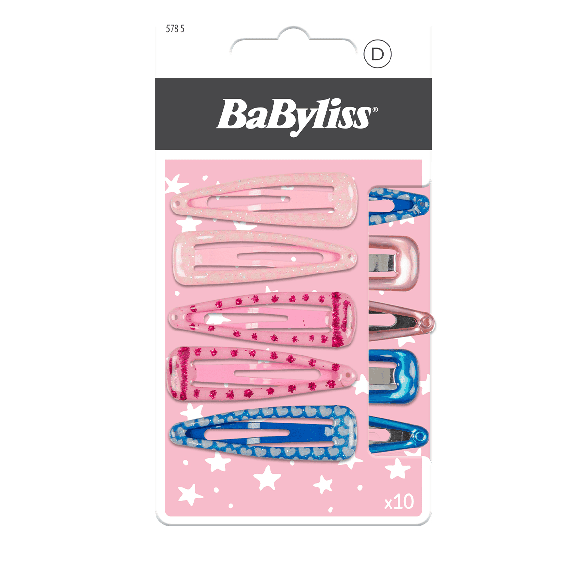 BaByliss Children Click Clack Clips x 10