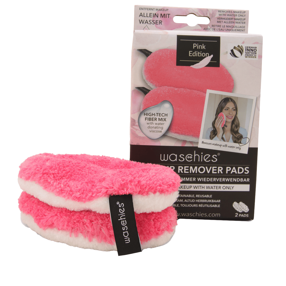 Waschies - Make-up remover pad Pink - Edition Set of 2 • haar-shop.ch