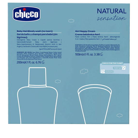 Chicco • 4-in-1 Shampoo & Nappy Cream for Babies