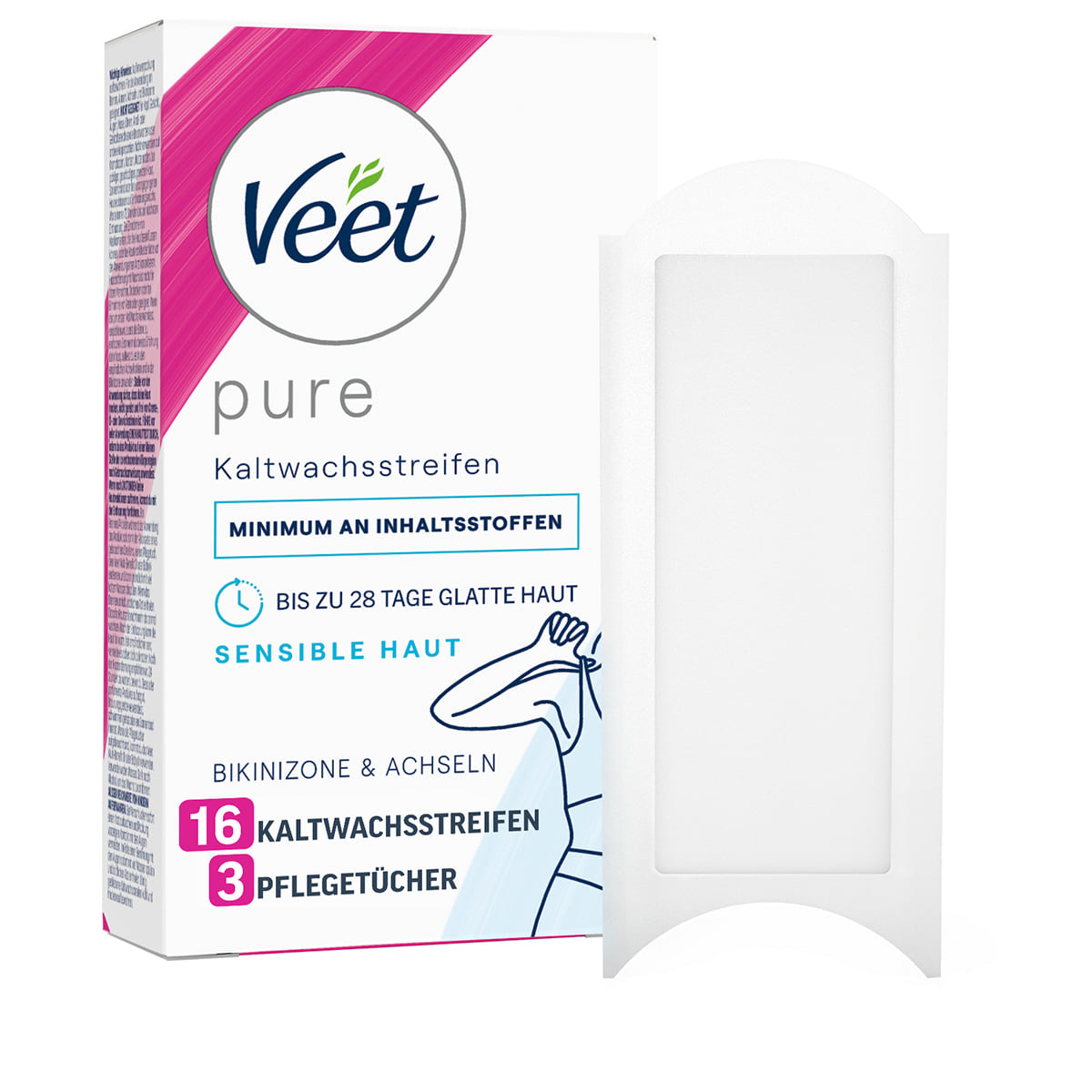 Veet Cold Wax Strips for Bikini & Underarms 16 pcs.