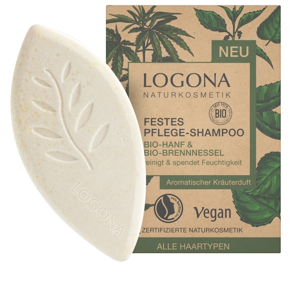 Logona • Solid Care Shampoo with Organic Hemp & Nettles
