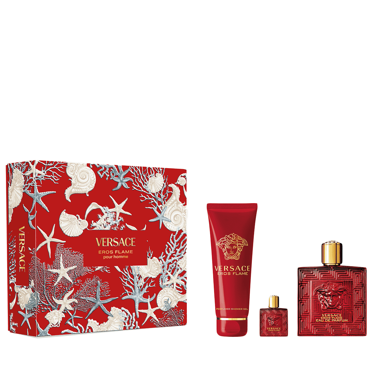 Versace Eros Flame Gift Coffret with Miniature • haar-shop.ch