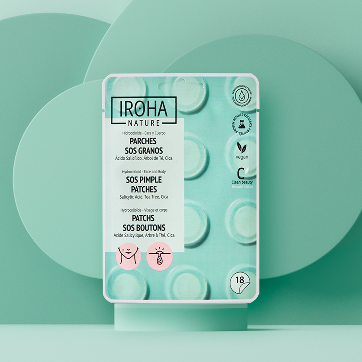 Iroha Nature • SOS Pimple Patches 18 Stk. • haar-shop.ch