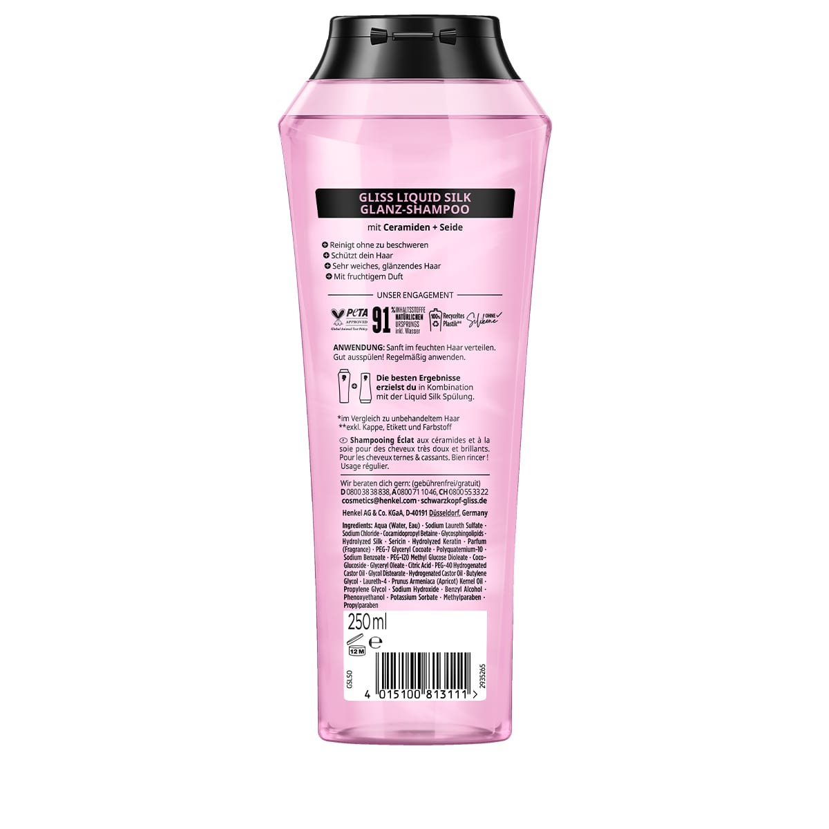 Schwarzkopf Shampoo Liquid Silk ohne Silikone • haar-shop.ch