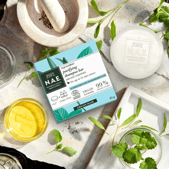 N.A.E. Klärendes Festes Shampoo • Haarpflege für glänzendes Haar