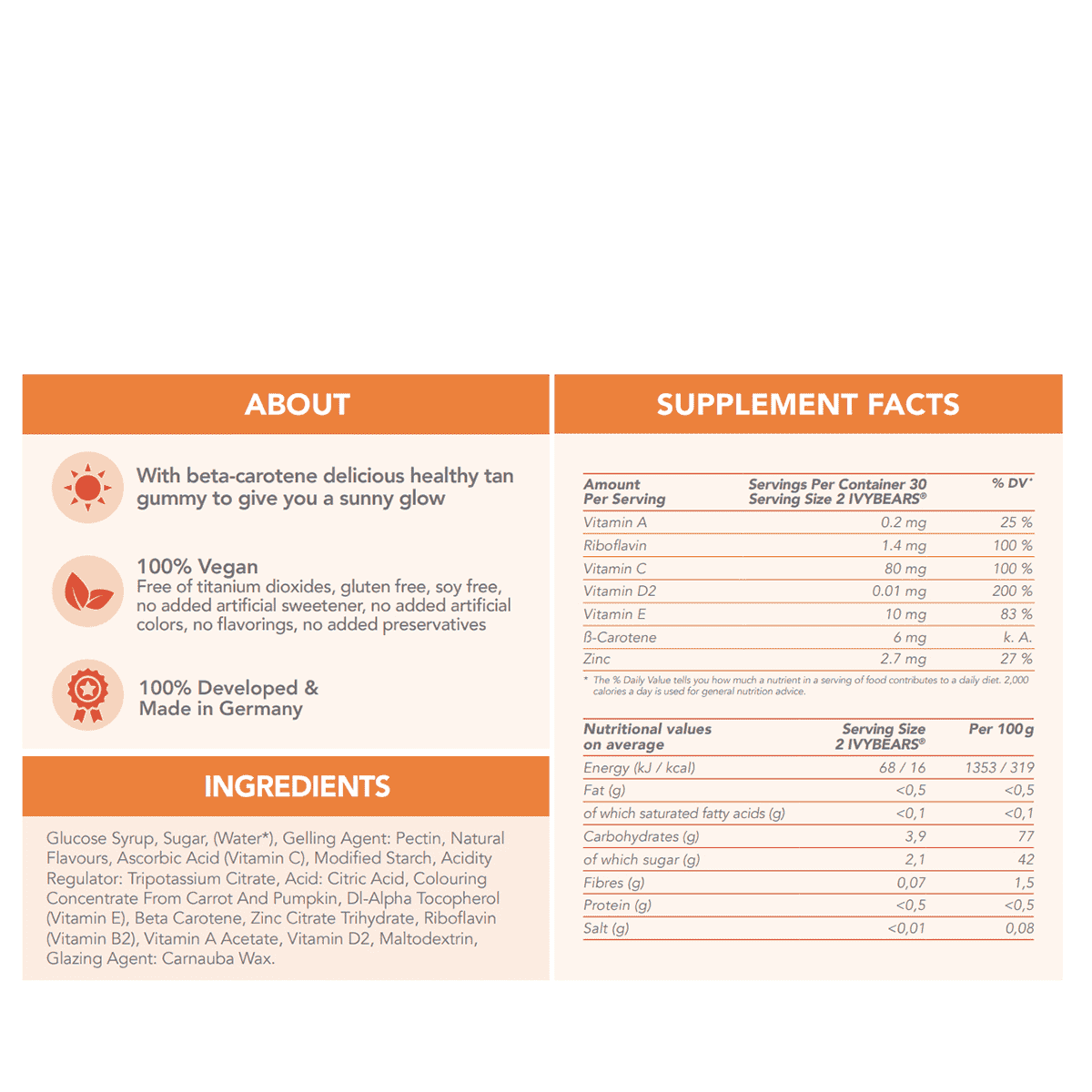 IVYBEARS • Boost Tan - Bräunungsprodukt für strahlende Haut