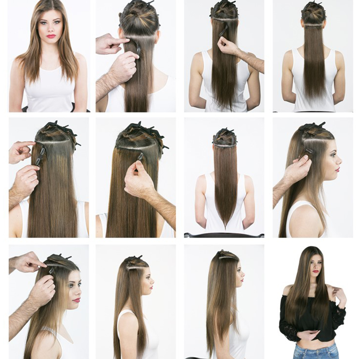 Seiseta • Full Head Extensions 50/55 cm - 8, Natural Dark Blonde