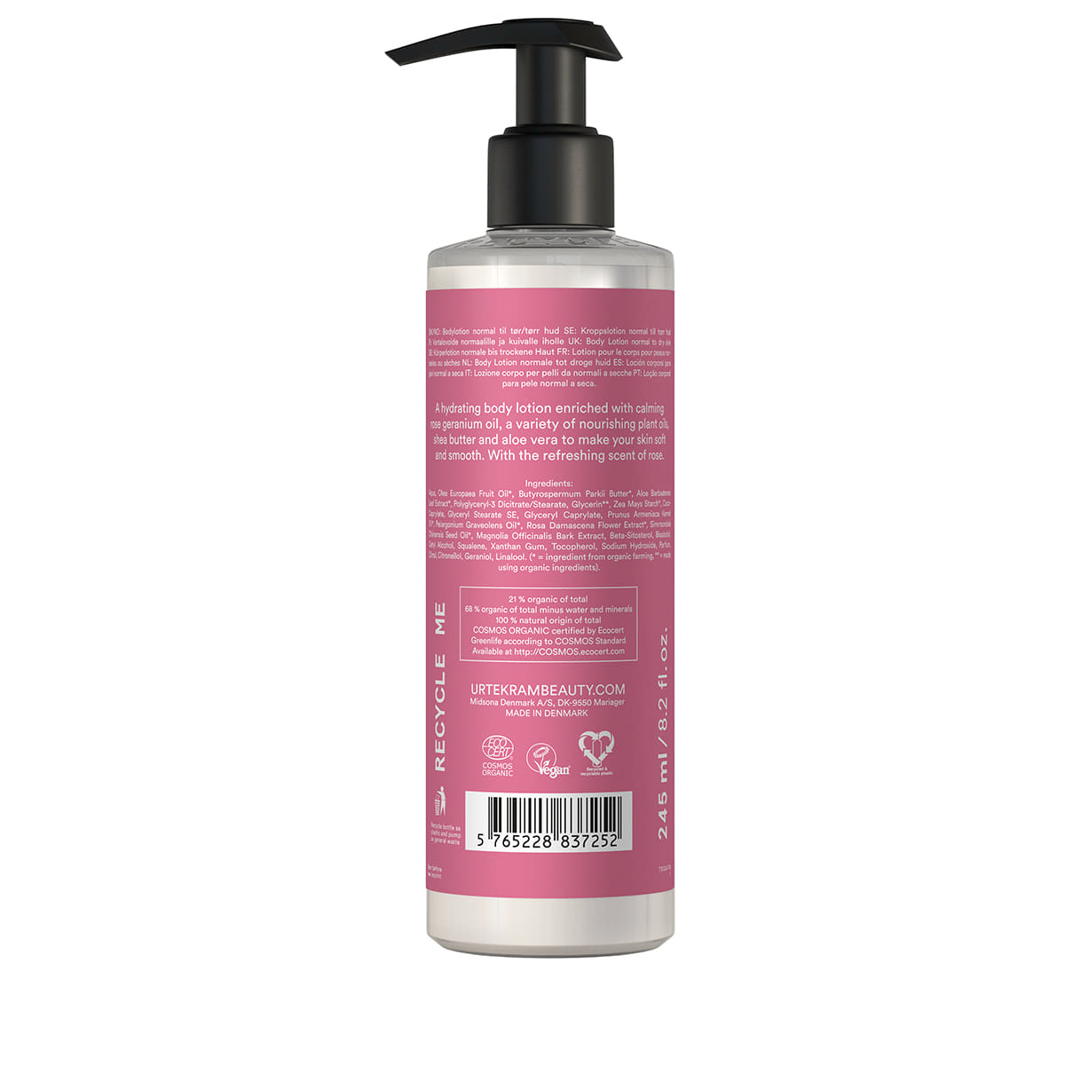 Urtekram • Rose Moisturizing Body Lotion 245 ml