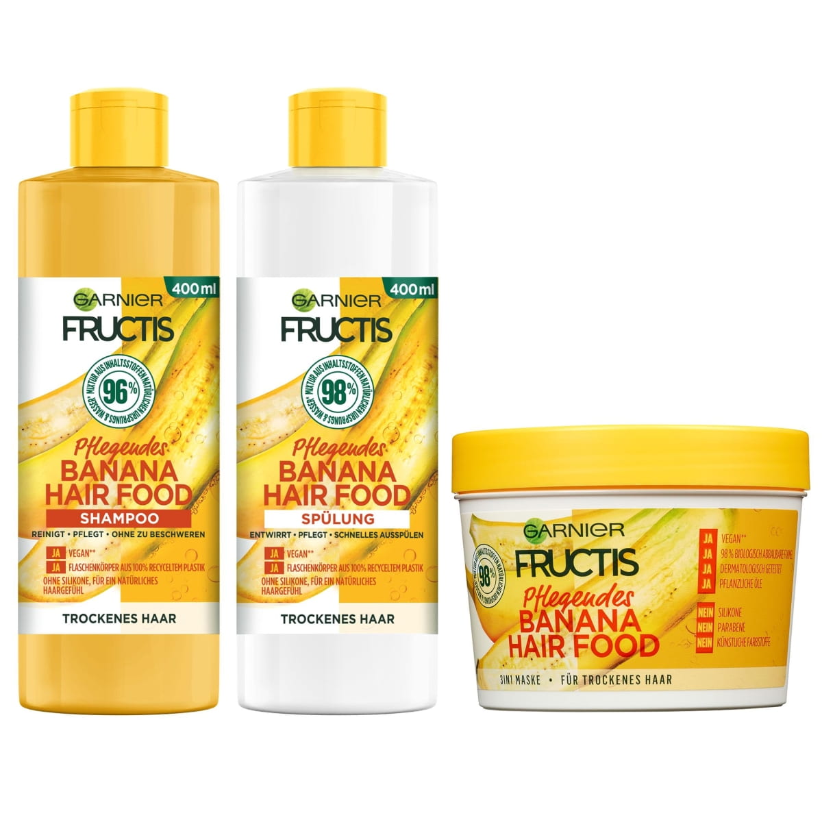 Garnier • Masque nourrissant Banana Hair Food 3en1 • haar-shop.ch