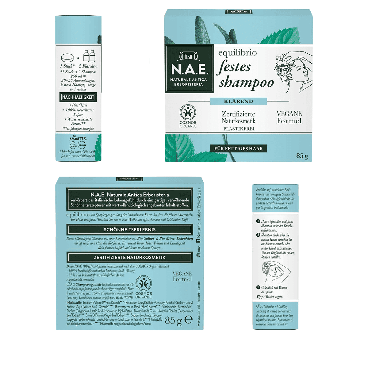 N.A.E. • Klärendes Festes Shampoo 85 g • haar-shop.ch