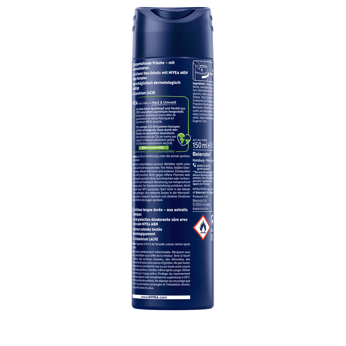NIVEA • Deo Fresh Active Spray • haar-shop.ch