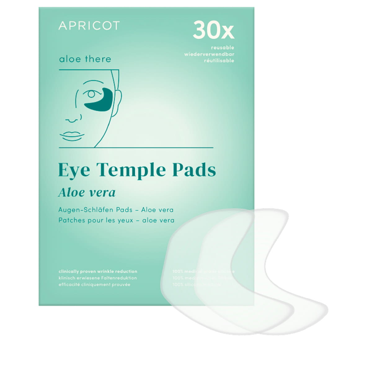 Apricot Beauty • Reusable Eye & Temple Pads with Aloe Vera